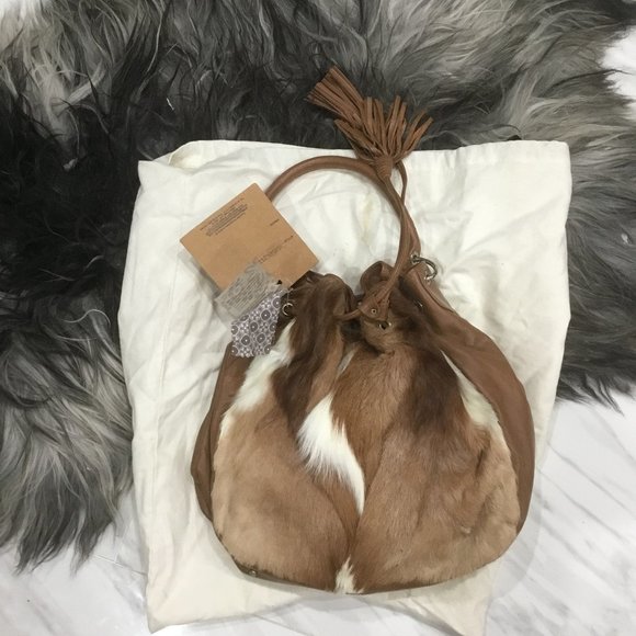 Clever Carriage | Bags | Clever Carriage Springbok Fur Bag New | Poshmark